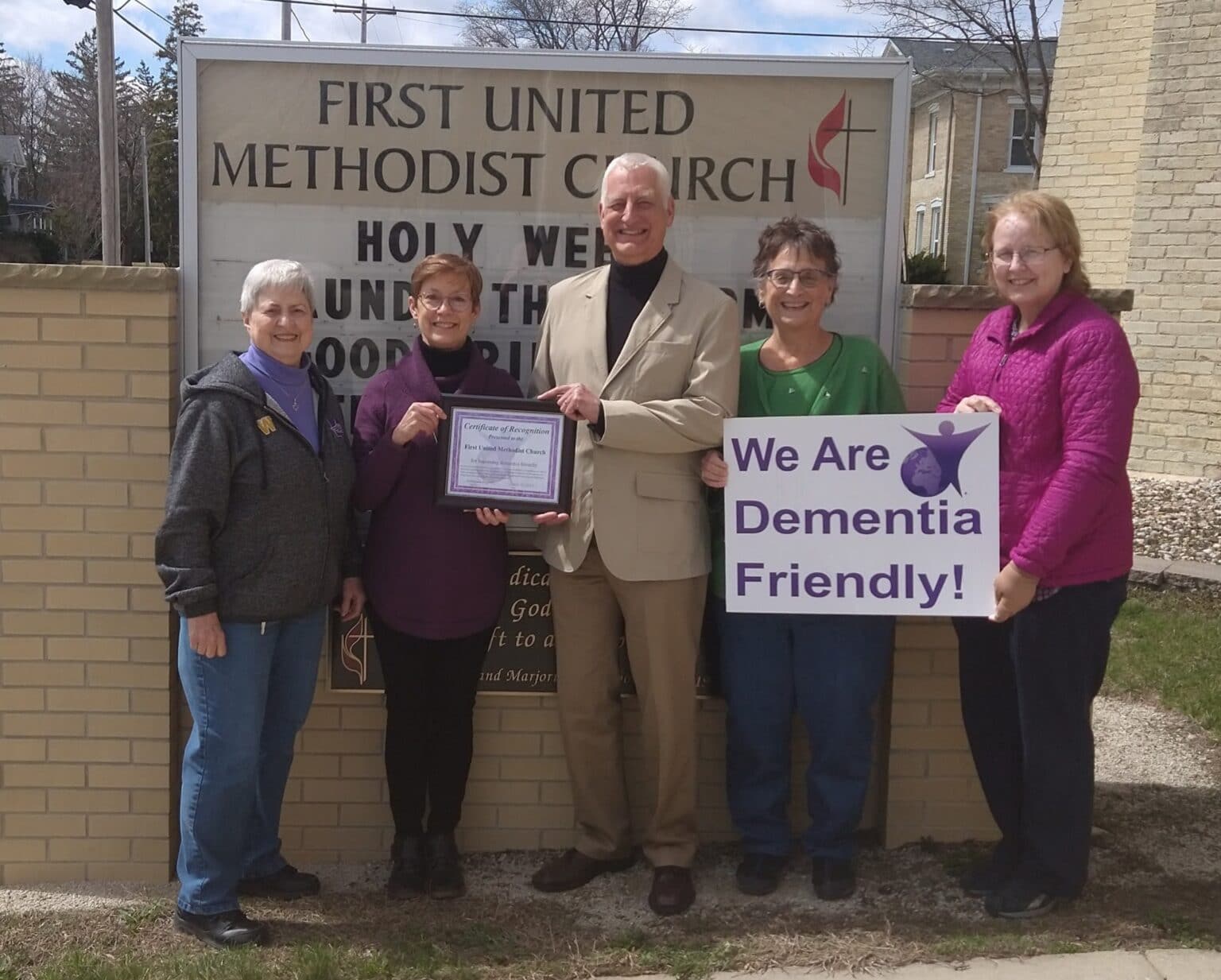 First United Methodist Church is recognized as the first Dementia ...