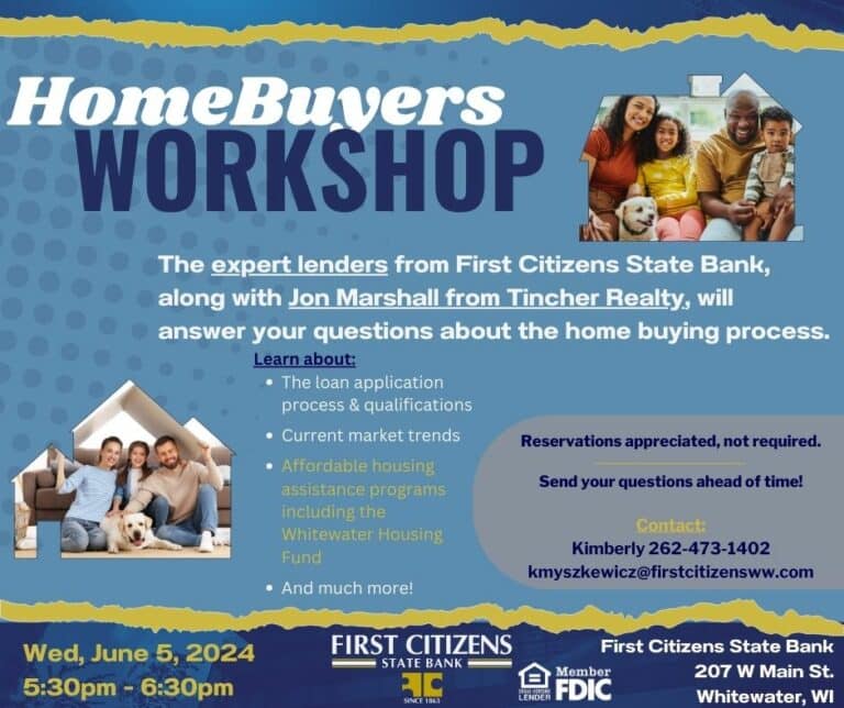 Homebuyers Workshop presented by First Citizens State Bank this Wed ...