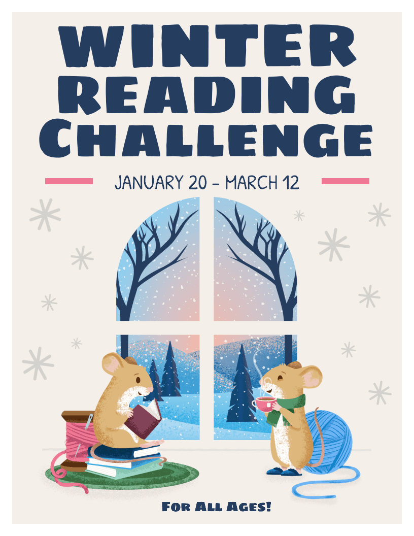 Join the Library’s Winter Reading Challenge - Whitewater Banner